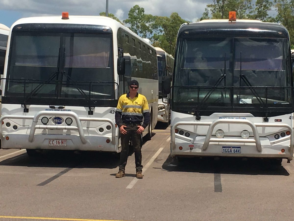 Supplying buses to Darwin - Go West Tours